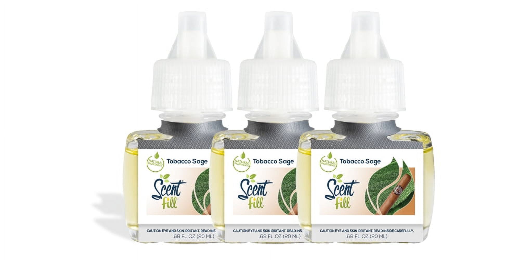 Scent Fill Tobacco Sage Plug in Refill Air Freshener, 3 Scented Oil ...