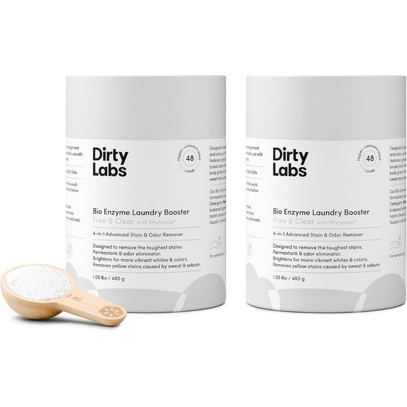 Scent Free | Bio Enzyme Laundry Booster | 2-Pack = 96 Loads | Hyper ...