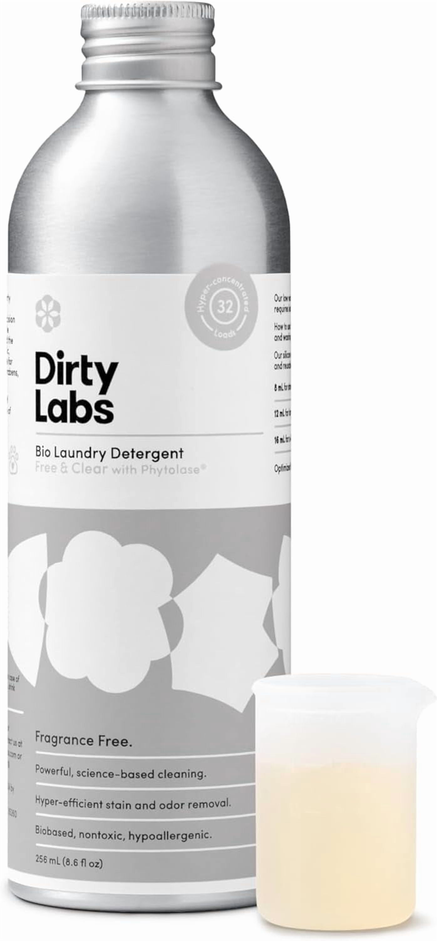 Scent Free | Bio-Liquid Laundry Detergent | 32 Loads (8.6 fl oz ...