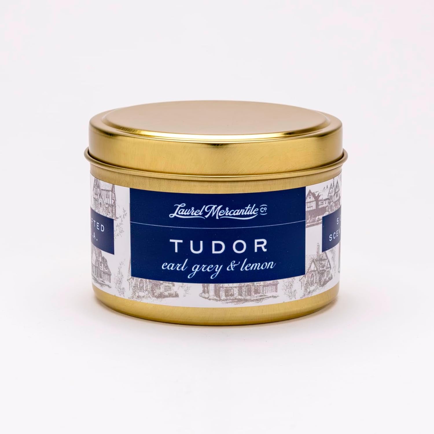 Scent Library Tudor Candle, Earl Grey & Lemon Scent, 5 oz Candle with ...