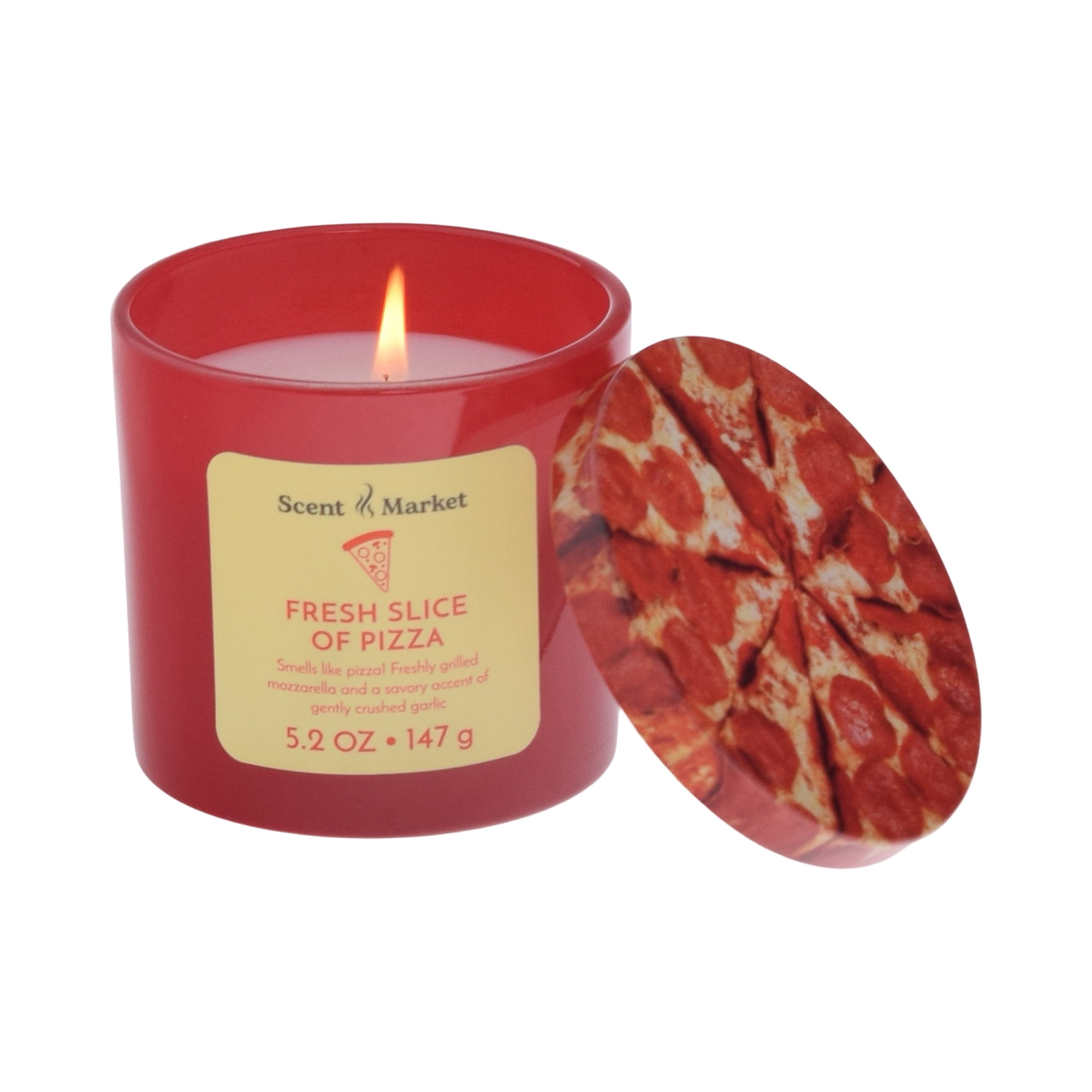 Scent Market Fresh Slice of Pizza Scented Jar Candle 5.2oz - Walmart.com