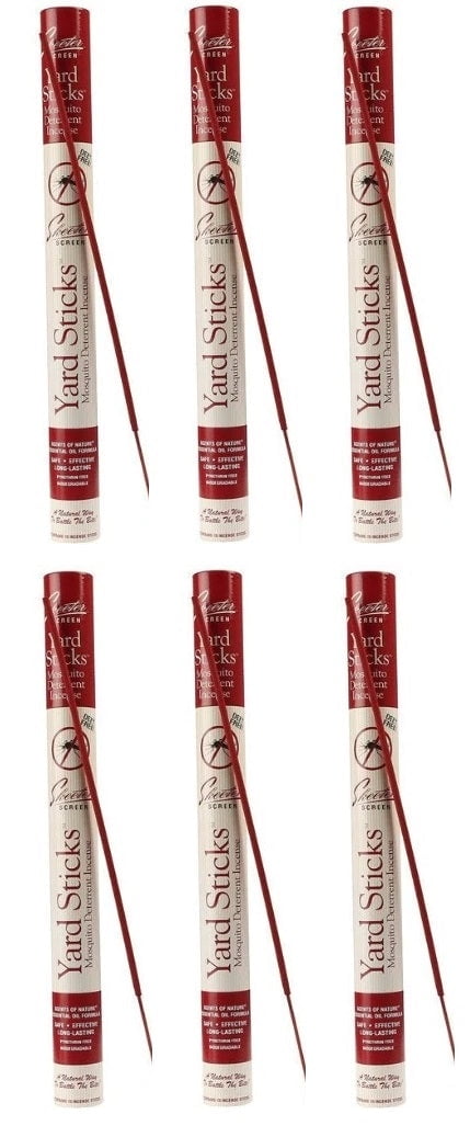 Scent Shop 90910 15-Pack Skeeter Screen Incense Mosquito Deterrent Yard Stick - Quantity of 6 ...