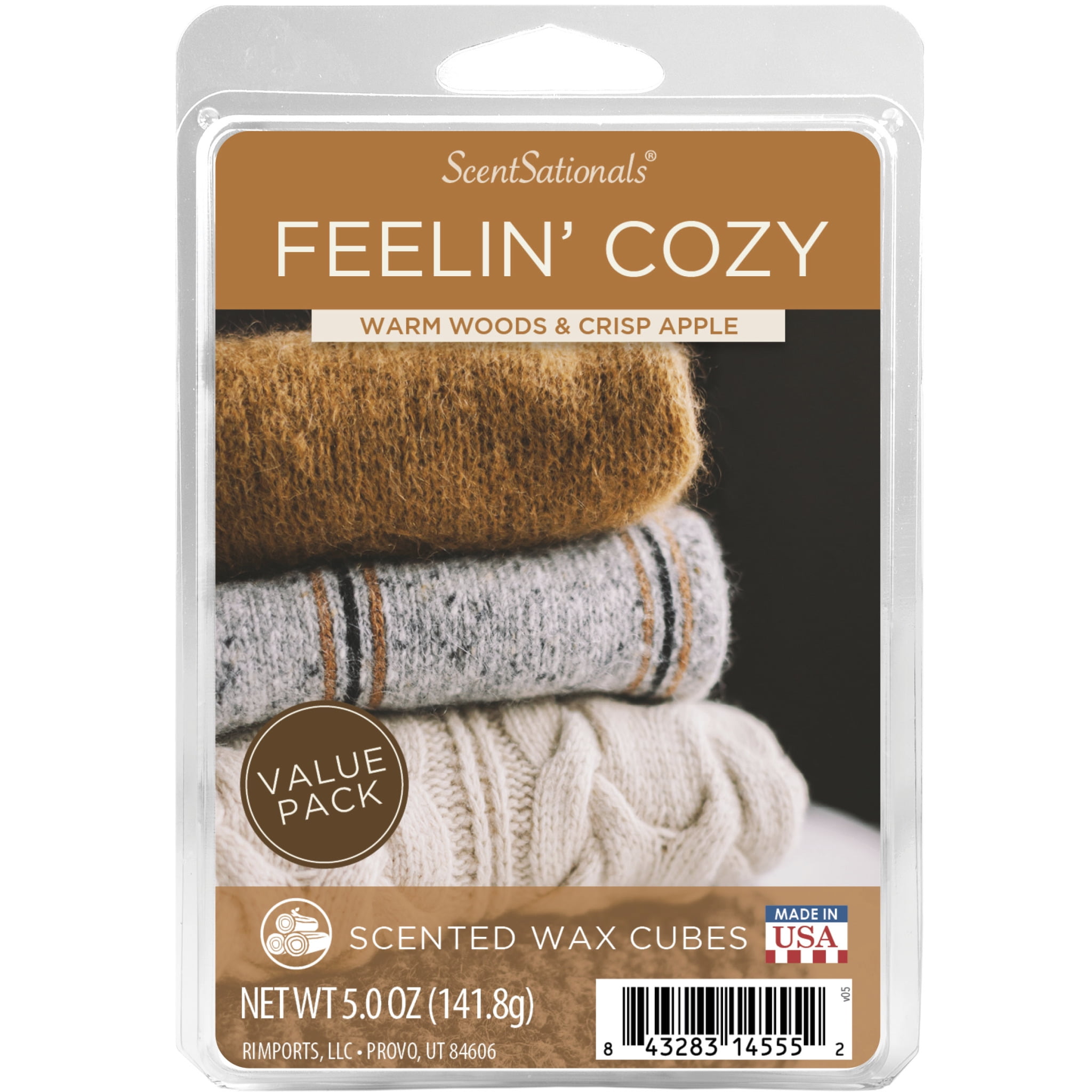 ScentSationals Feelin' Cozy Scented Wax Melts, 5 oz, Wild Black Currant ...