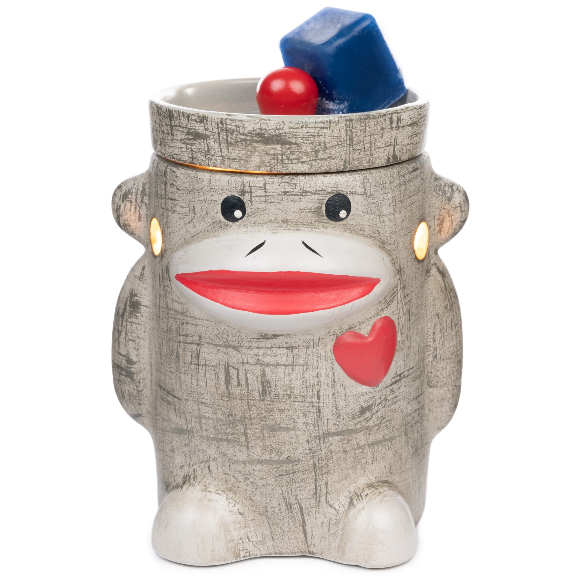Scentsationals Wax Melt Warmer, Wax Warmer for Scented Wax Melts - Sock Monkey - Candle Wax ...