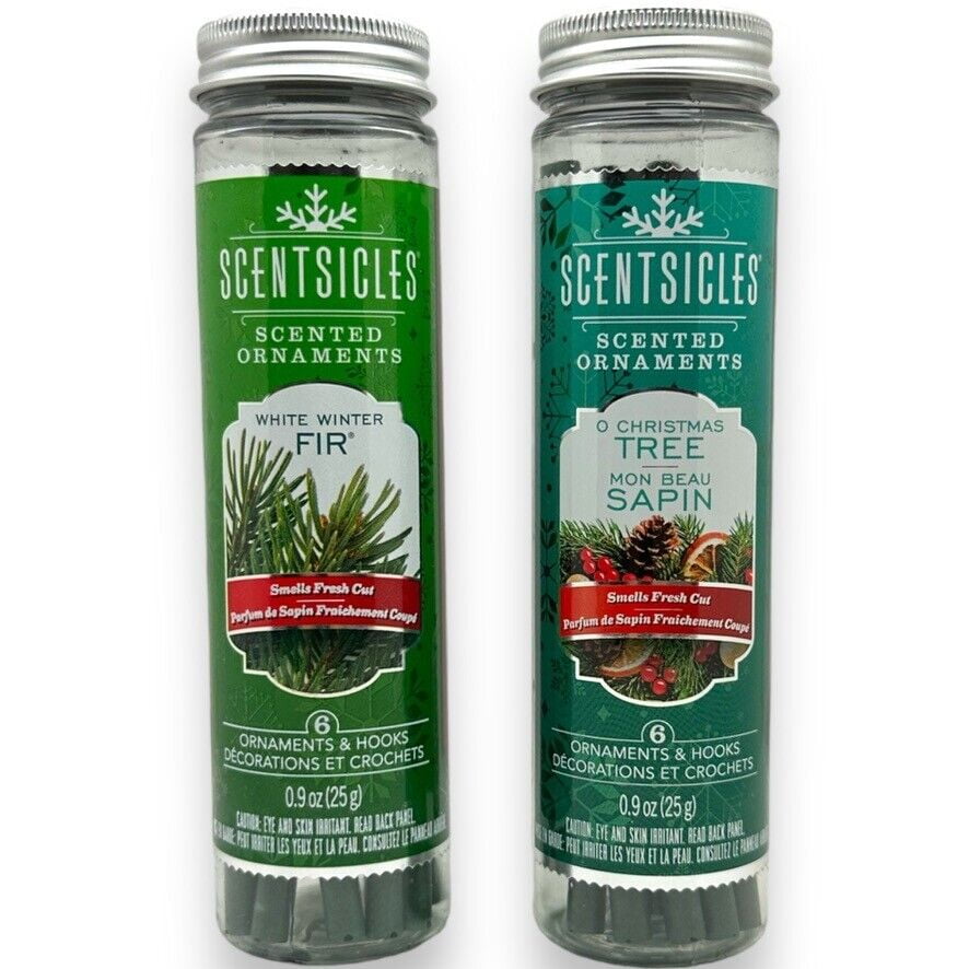 ScentSicles White Winter Fir & O'Christmas Tree Scented Ornaments ...