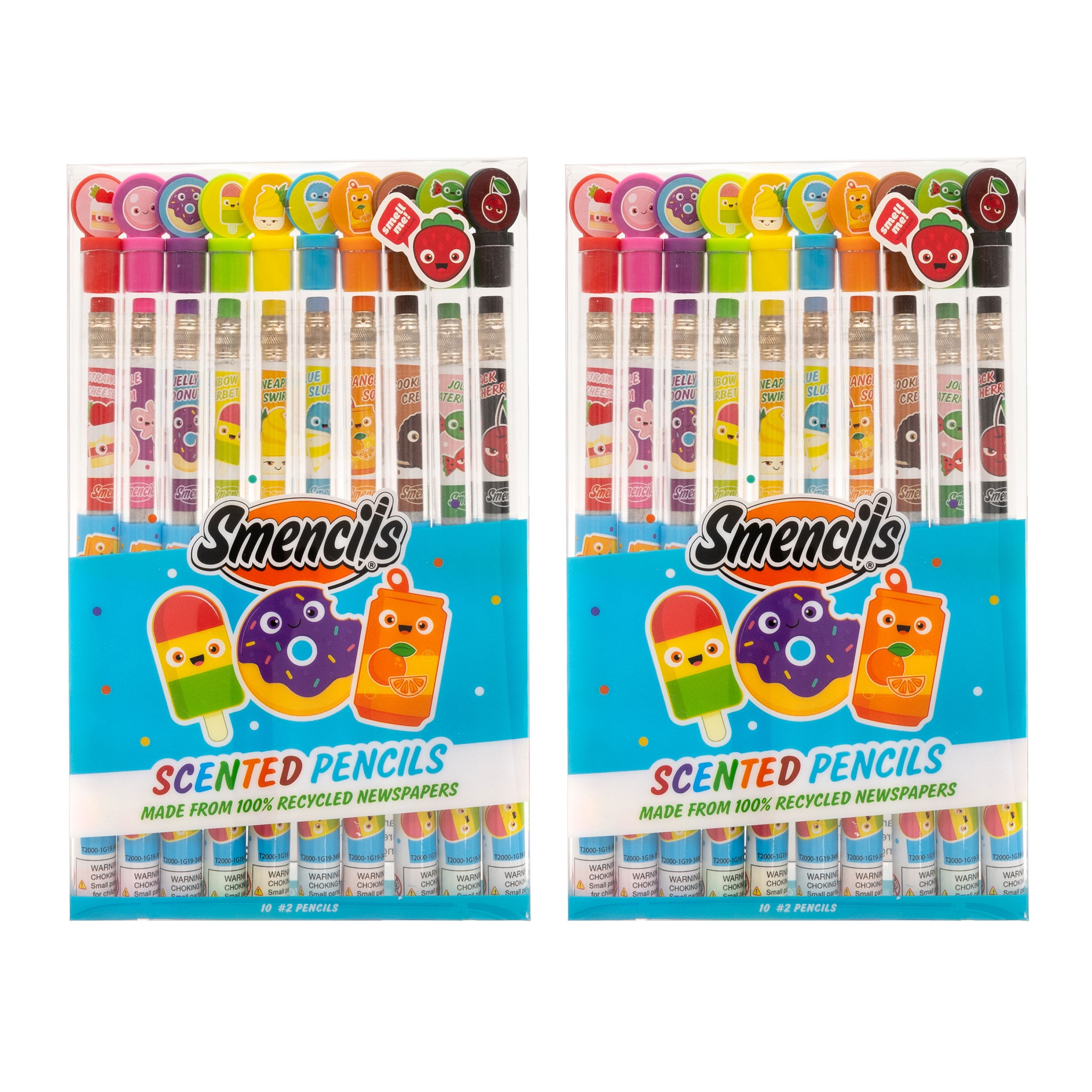Scentco Smencil Bulk Pack - 10-Packs of HB #2 Scented Pencils for ...