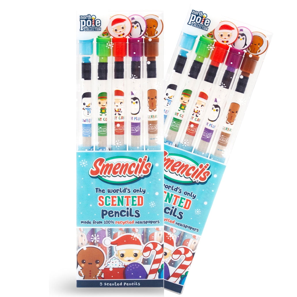 Scentco Holiday Smencils 5-Pack of HB #2 Scented Pencils (2 Set Bundle ...