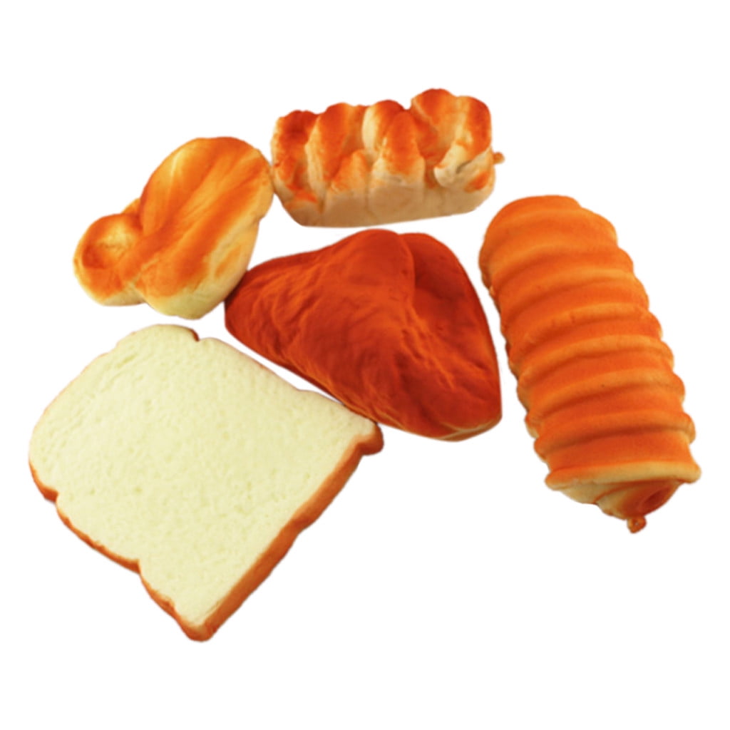 Scented Bread Stress Toy Set 5pcs Slow Rising for Kids - Walmart.com