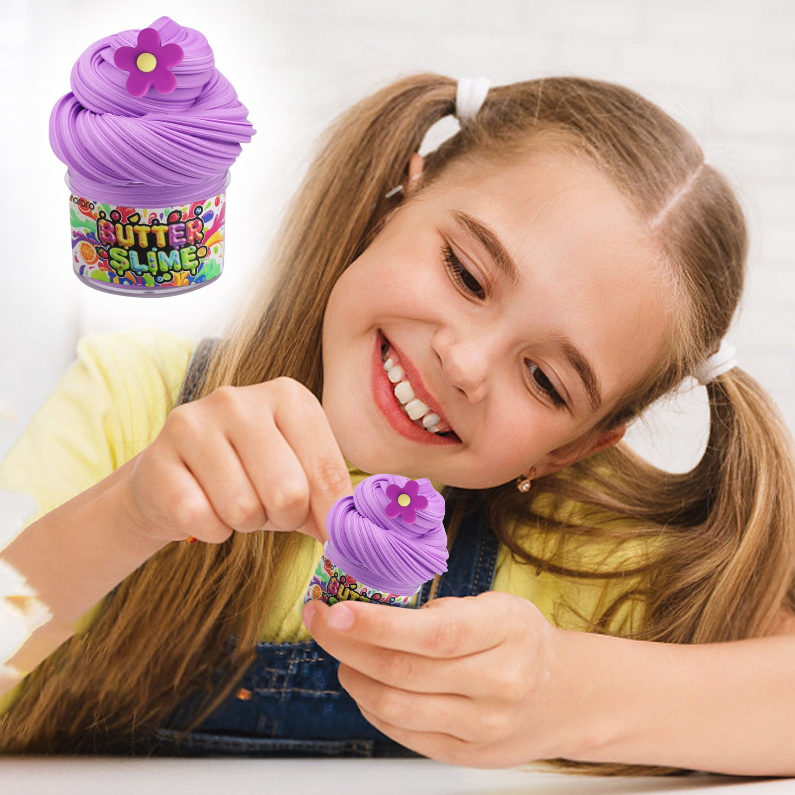 Scented Butter Puree Slime With Screw-Top Container For Kids Variety ...