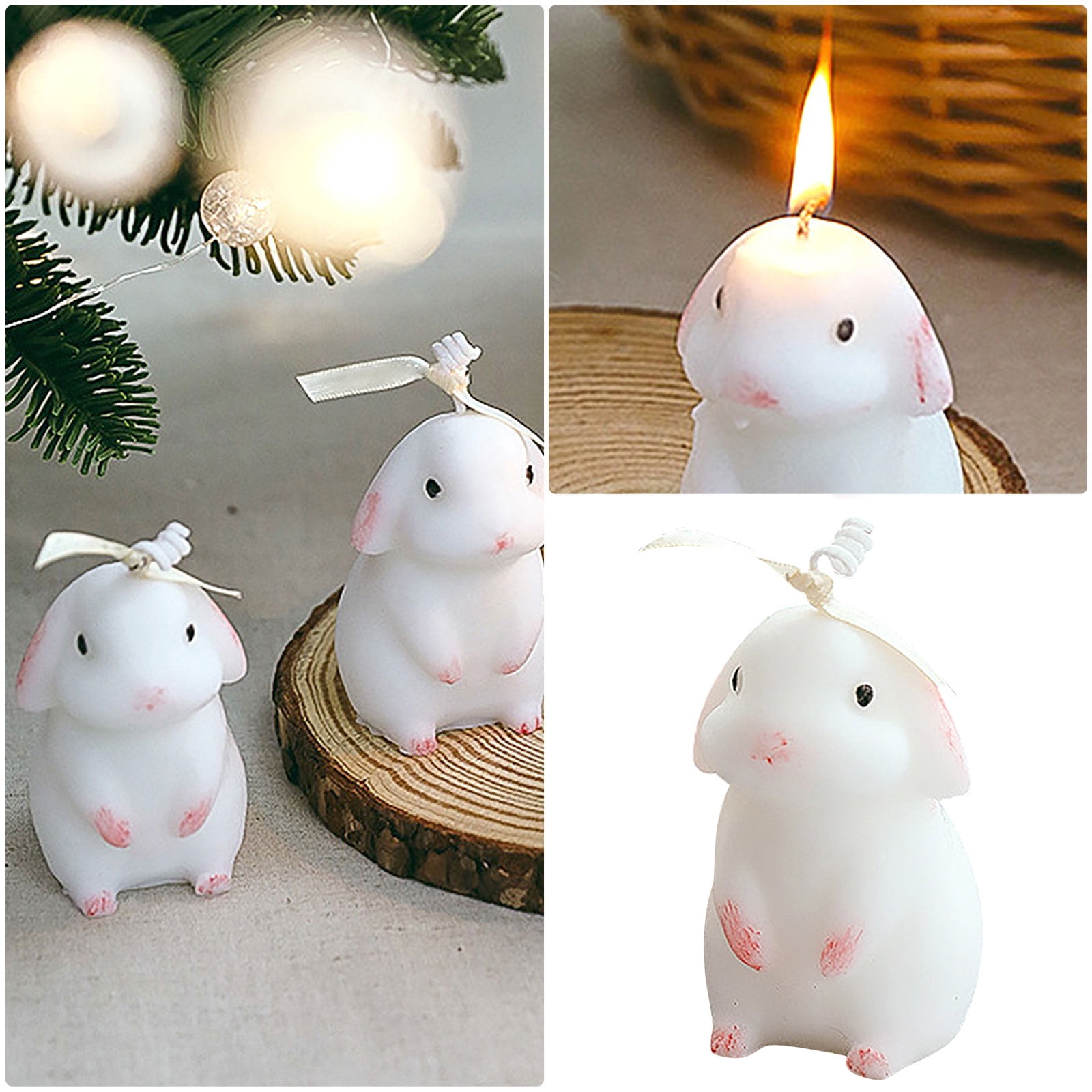 Scented Candle Set Instagram Props Rabbit Candle Soy Battery Operated ...