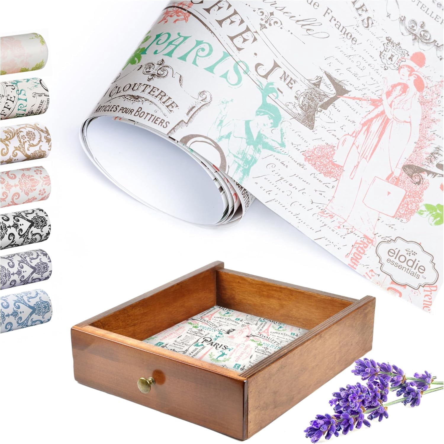 Scented Drawer and Shelf Liners - Vintage Charm - Six (6) Large 14 x 19 ...