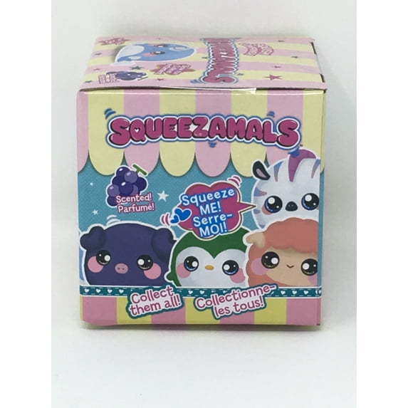 Squeezamals Mystery Pack: Squishy Surprise Toys, Scented Pet Mini Plush ...