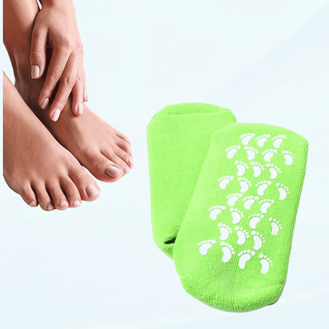Scented Silicone Gel Lined Moisturizer Socks Men and Women for Dry ...