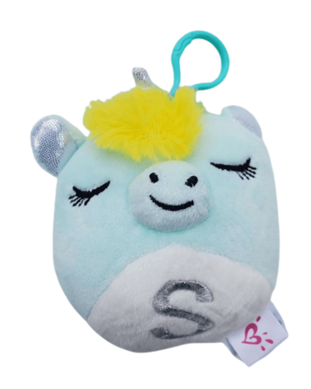 Scented Squishmallows Justice Exclusive Crystal the Unicorn Letter "S ...