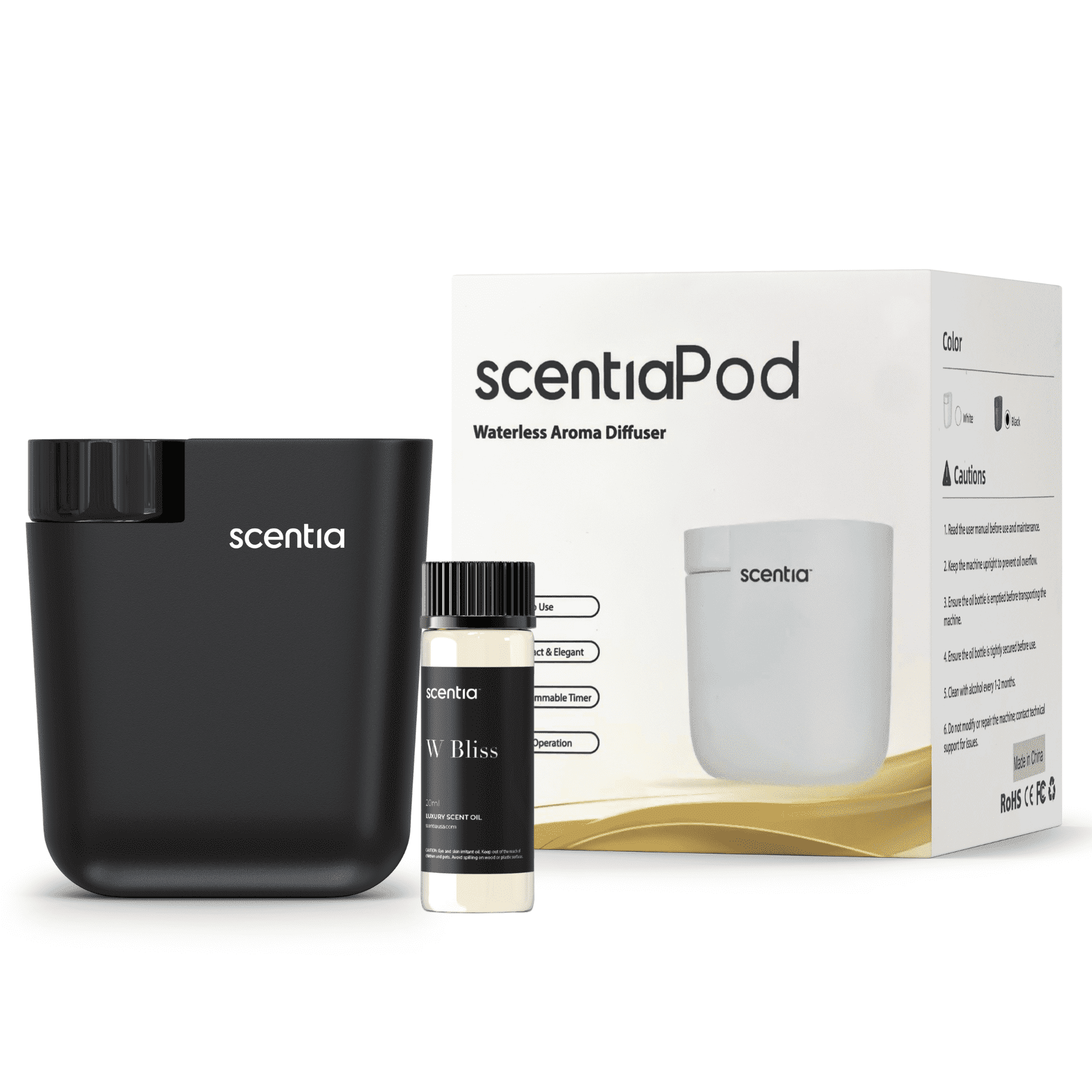 Smart Plug-in Diffuser with App Control, Waterless Cold Air Diffuser, W ...