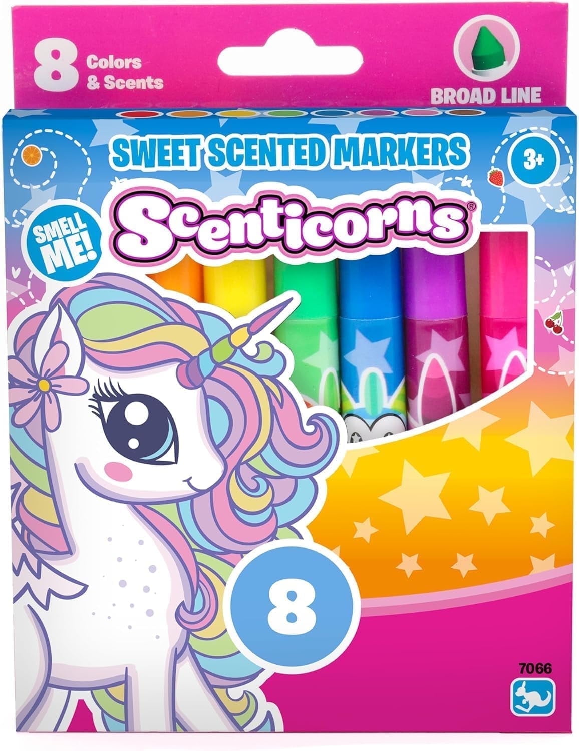 Scenticorns Scented Stationery Broad Line Markers 8ct - Vibrant Colors ...