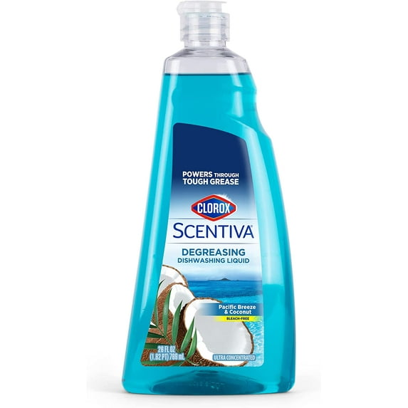 Scentiva Liquid Dish Soap, Pacific Breeze & Coconut Scent - Dishwashing ...