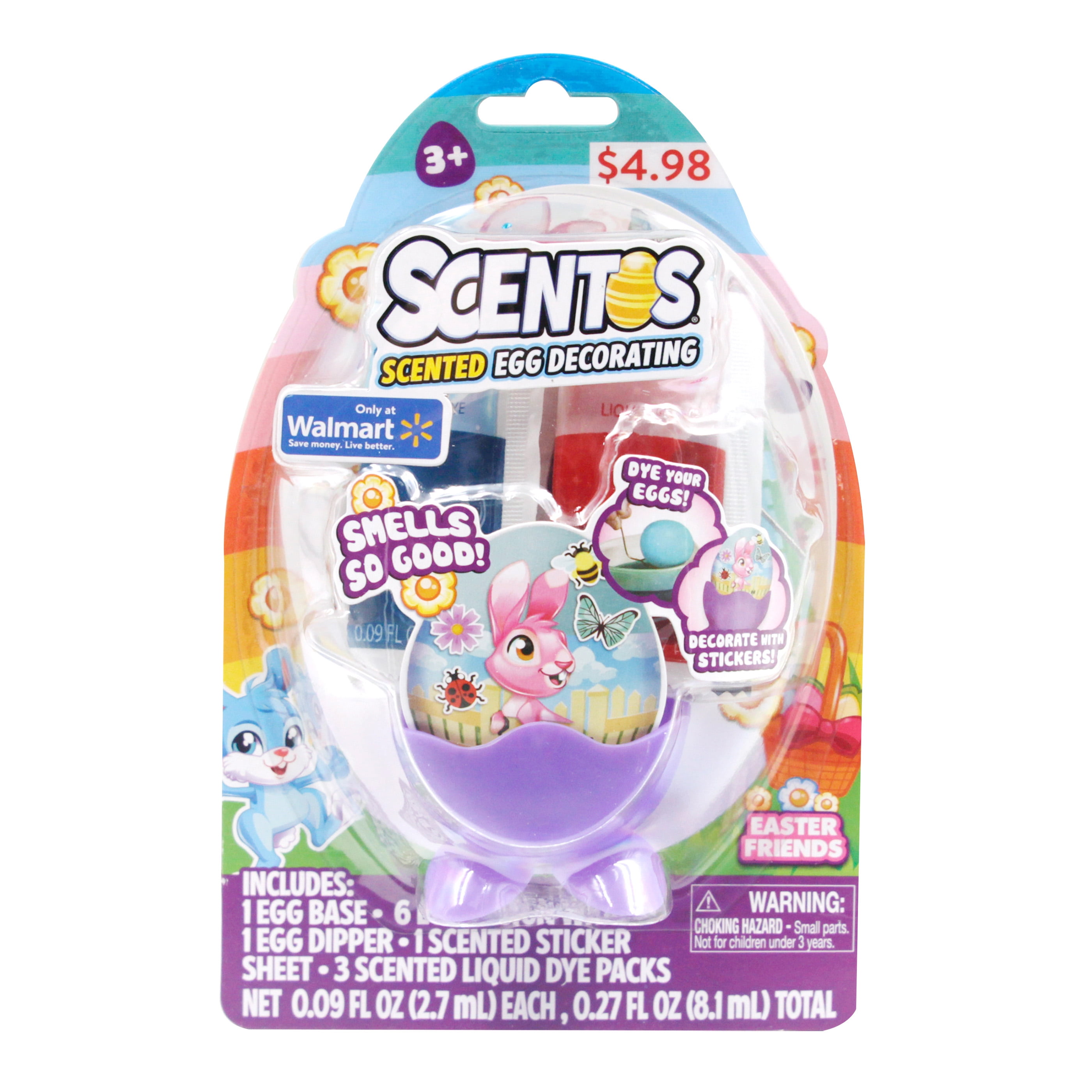 Scentos Scented Easter Bunny Themed Egg Decorating Kit - Ages 3+ - Only ...