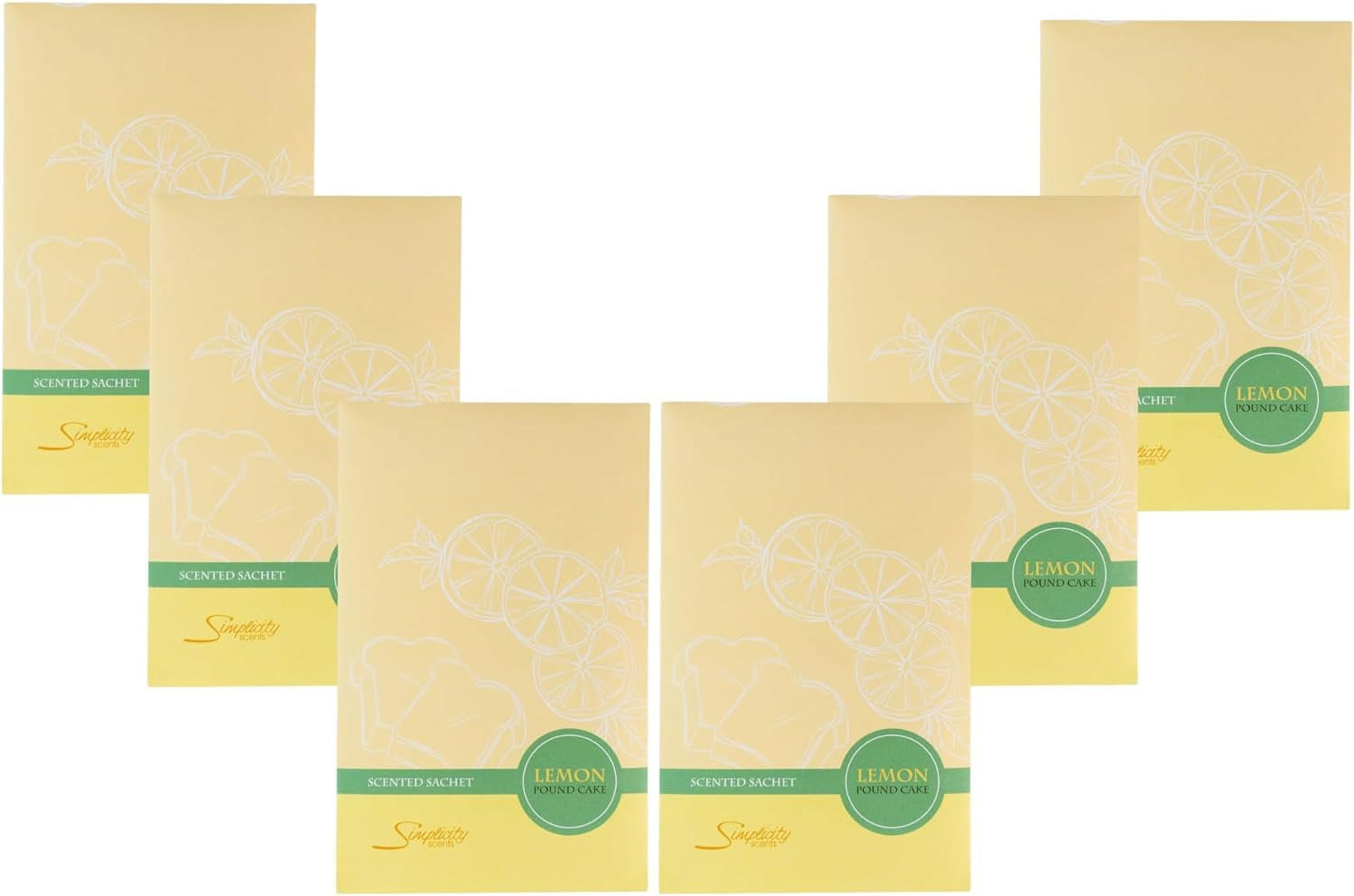 Scents Sachets Lemon Poundcake Scented (Everyday) - 6 Pack - Long ...