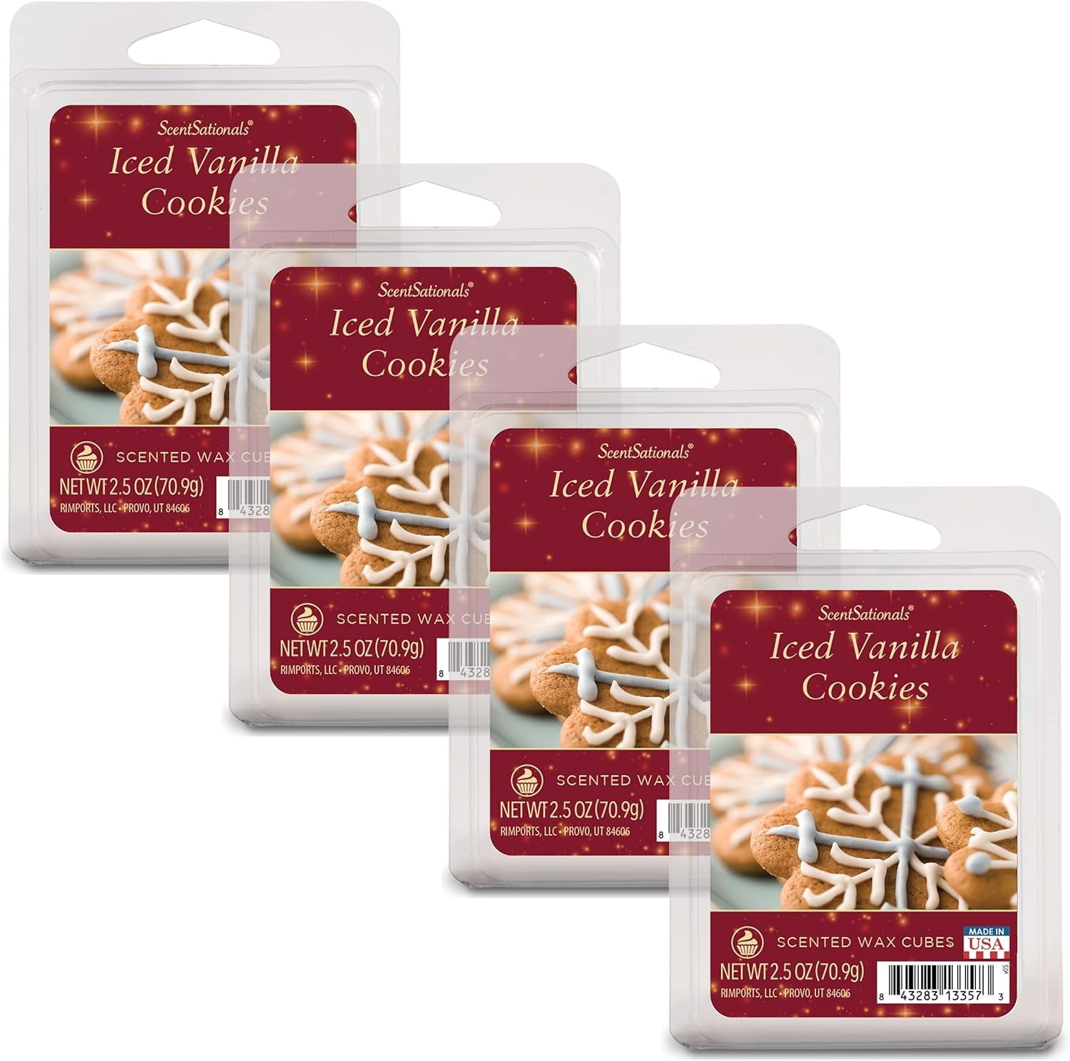 Scentsationals Christmas Wax Melts, Wax Cubes Strong Scent - Holiday ...