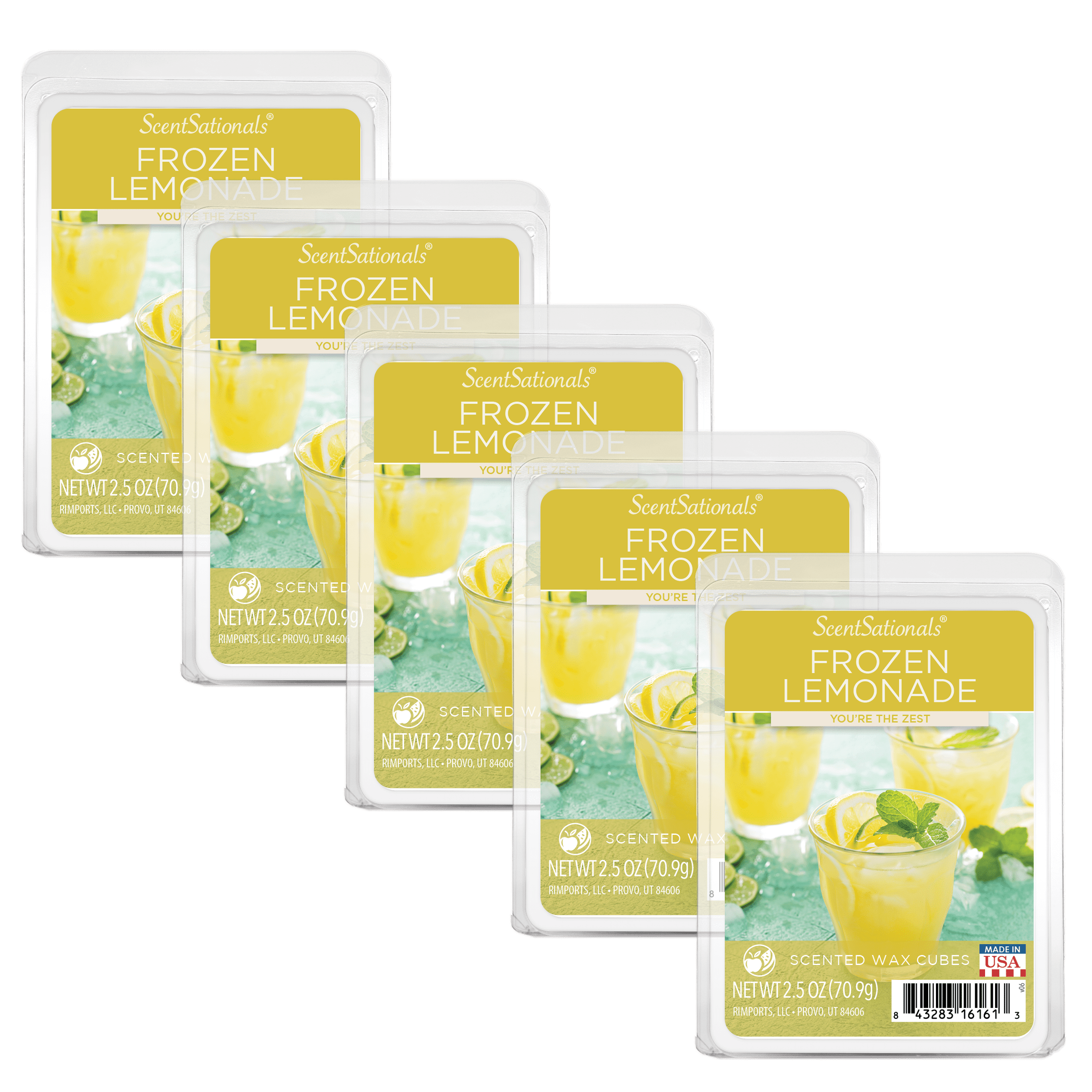 Scentsationals Frozen Lemonade Scented Wax Melts, 2.5oz, 5-Pack ...