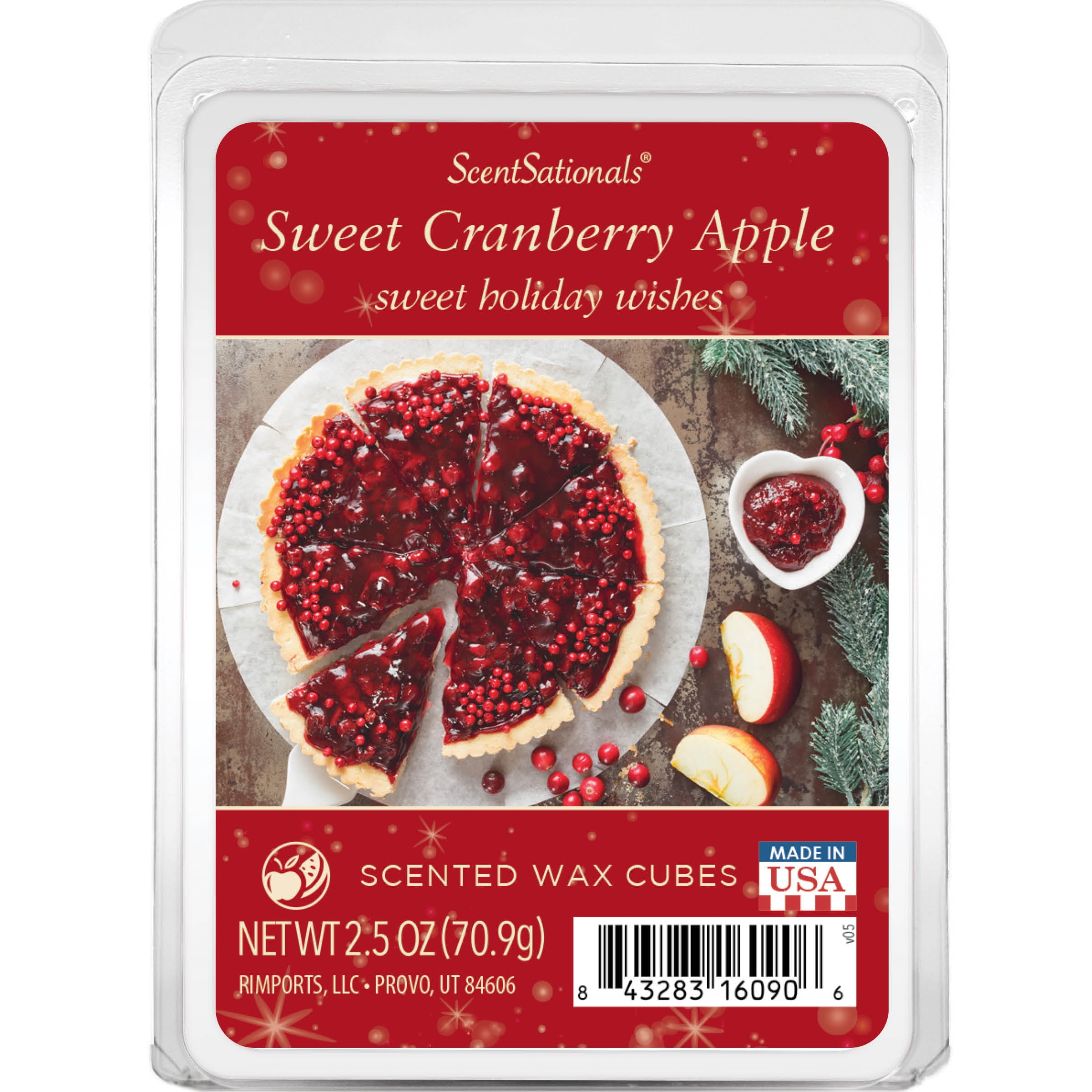 Scentsationals Sweet Cranberry Apple Scented Wax Melts, 2.5oz - Walmart.com