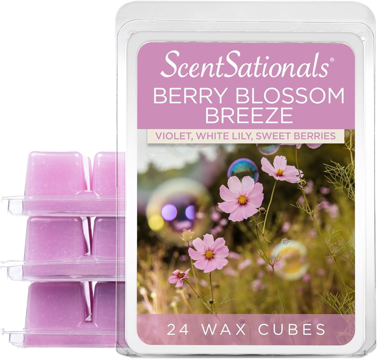 Scentsationals Wax Melts, Wax Cubes Strong Scent - Berry Blossom Breeze ...