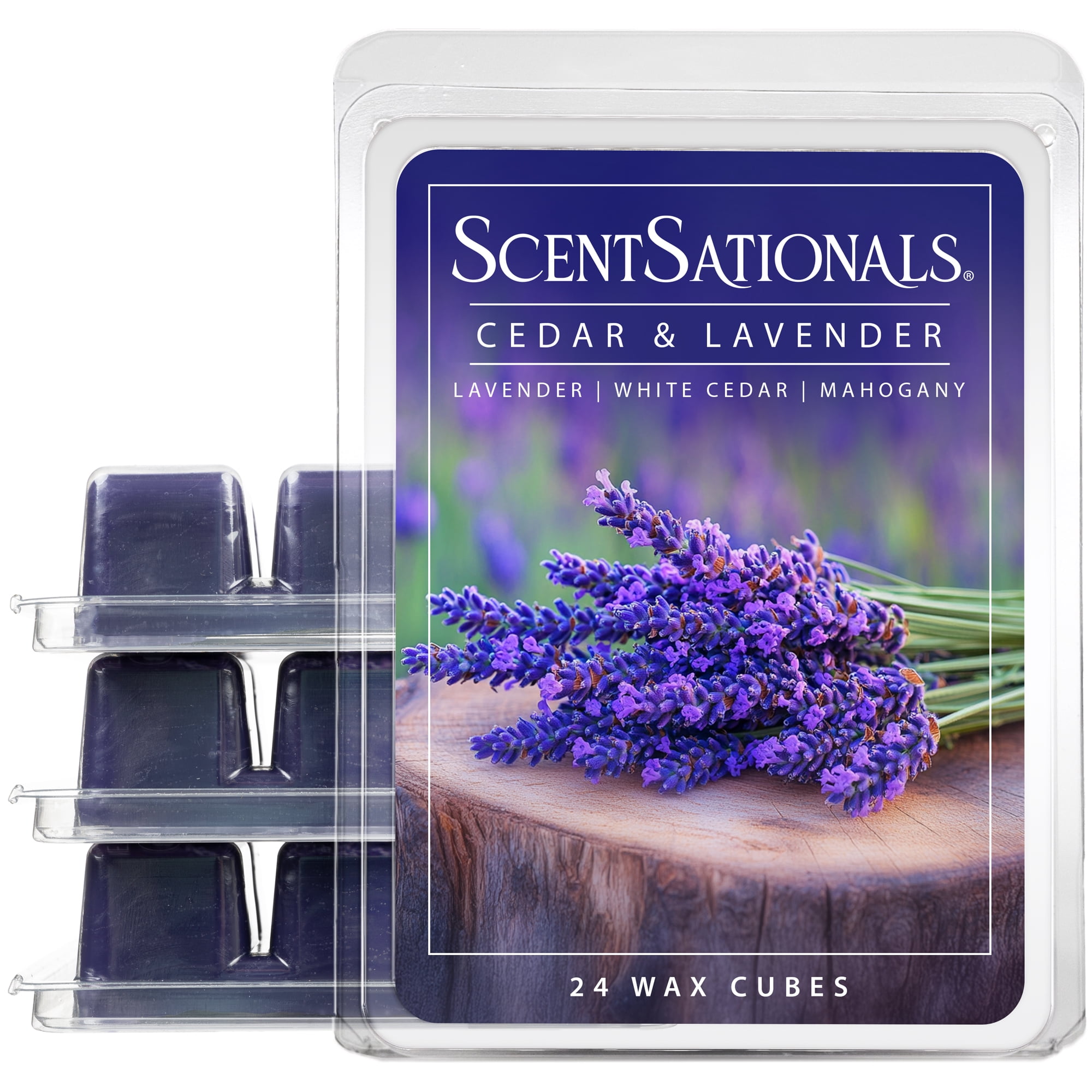 Scentsationals Wax Melts, Wax Cubes Strong Scent - Cedar and Lavender ...
