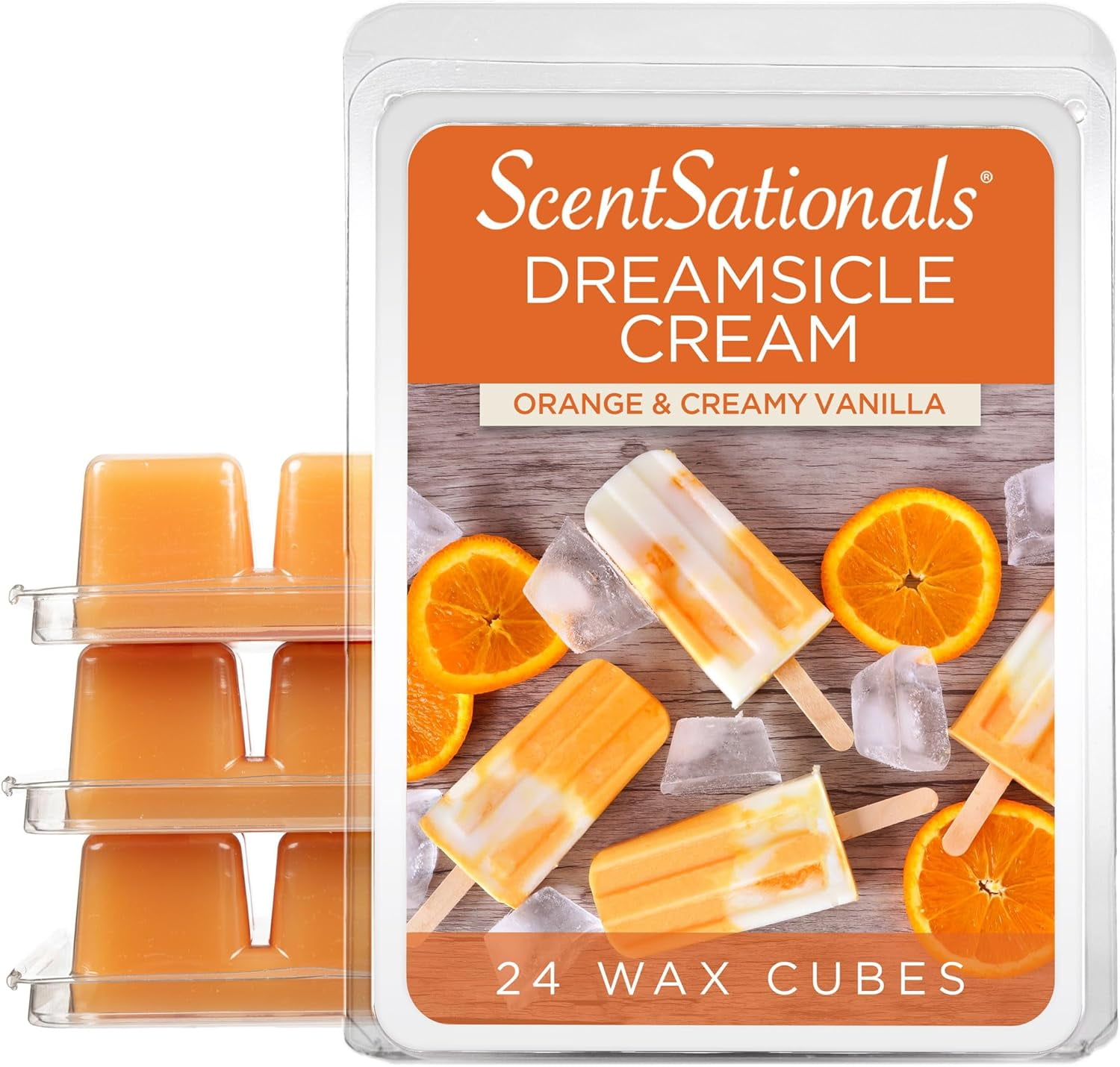 Scentsationals Wax Melts, Wax Cubes Strong Scent - Dreamsicle Cream ...