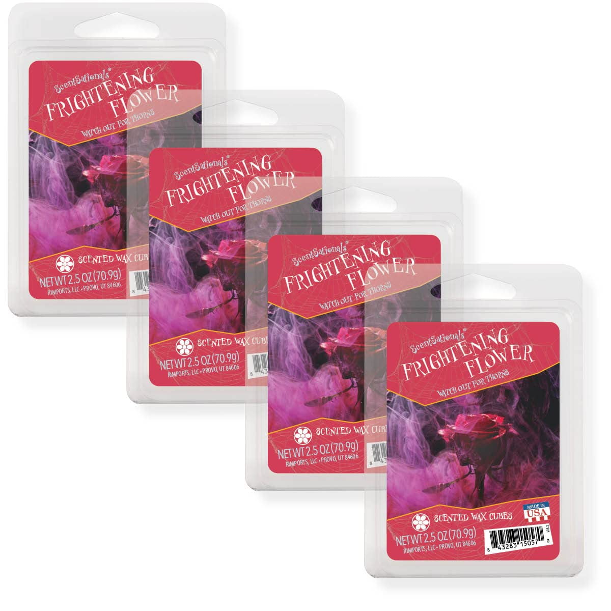 Scentsationals Wax Melts, Wax Cubes Strong Scent - Enchanted Night Collection Frightening Flower ...