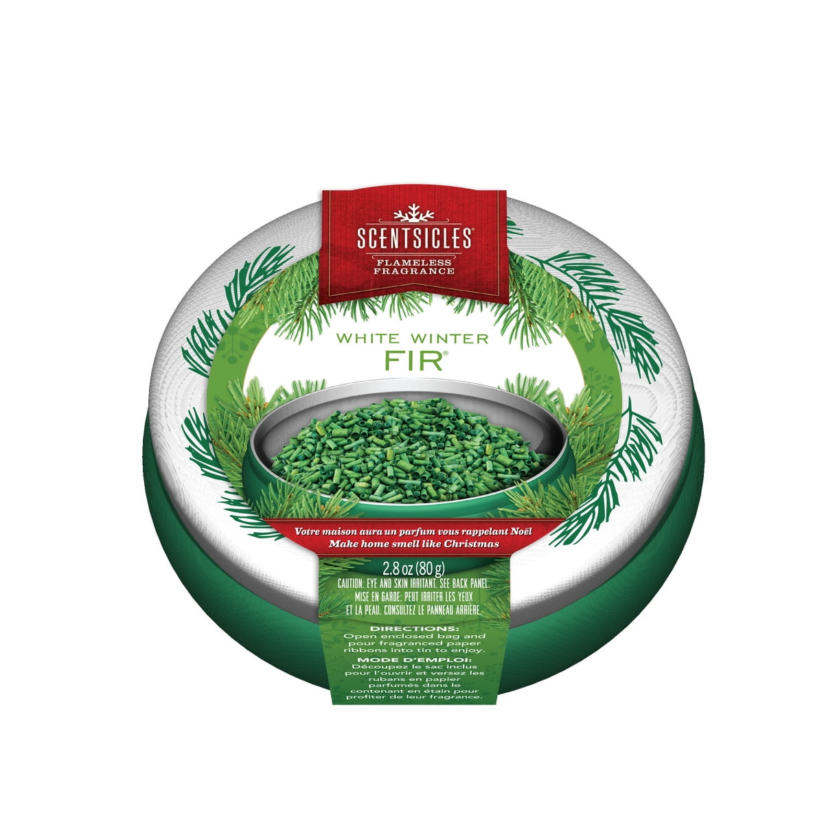 Scentsicles, Flameless Fragrance, White Winter Fir Tin - Walmart.com