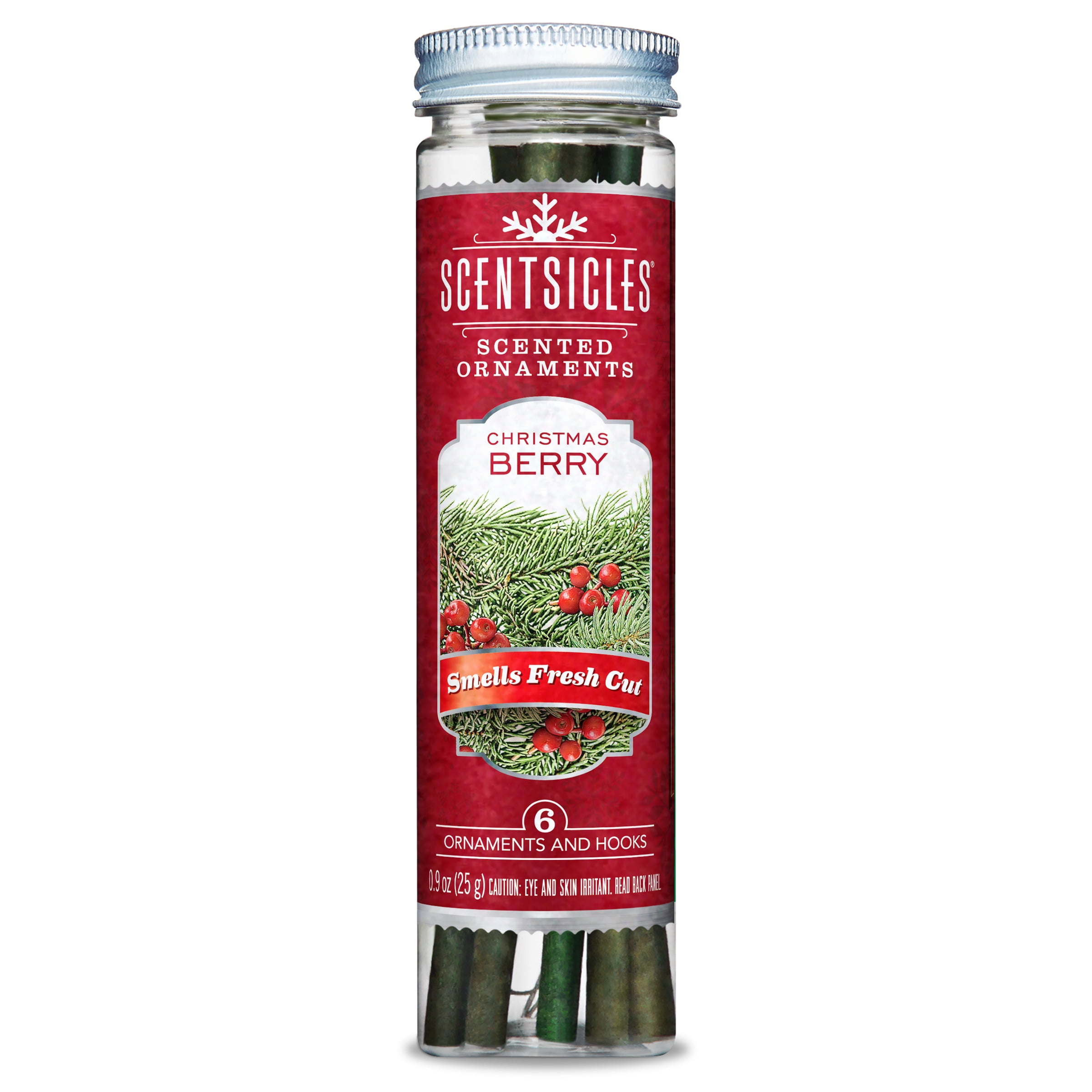 Scentsicles Scented Christmas Berry Ornaments, Fresh Cut Christmas Tree ...