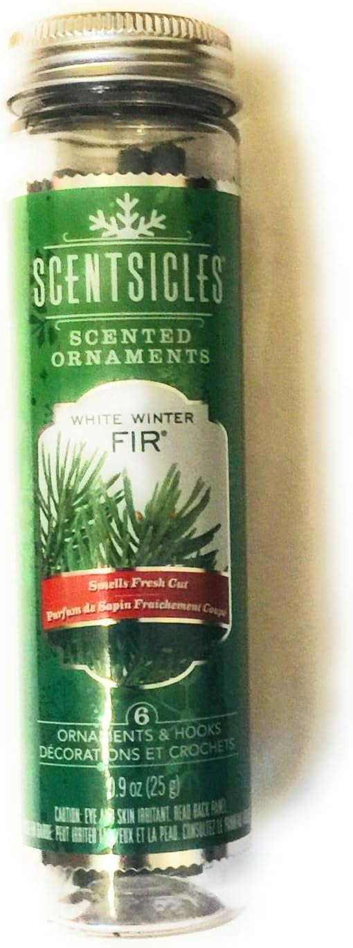 Scentsicles White Winter Fir Ornament Fragrance Sticks (6 Sticks ...