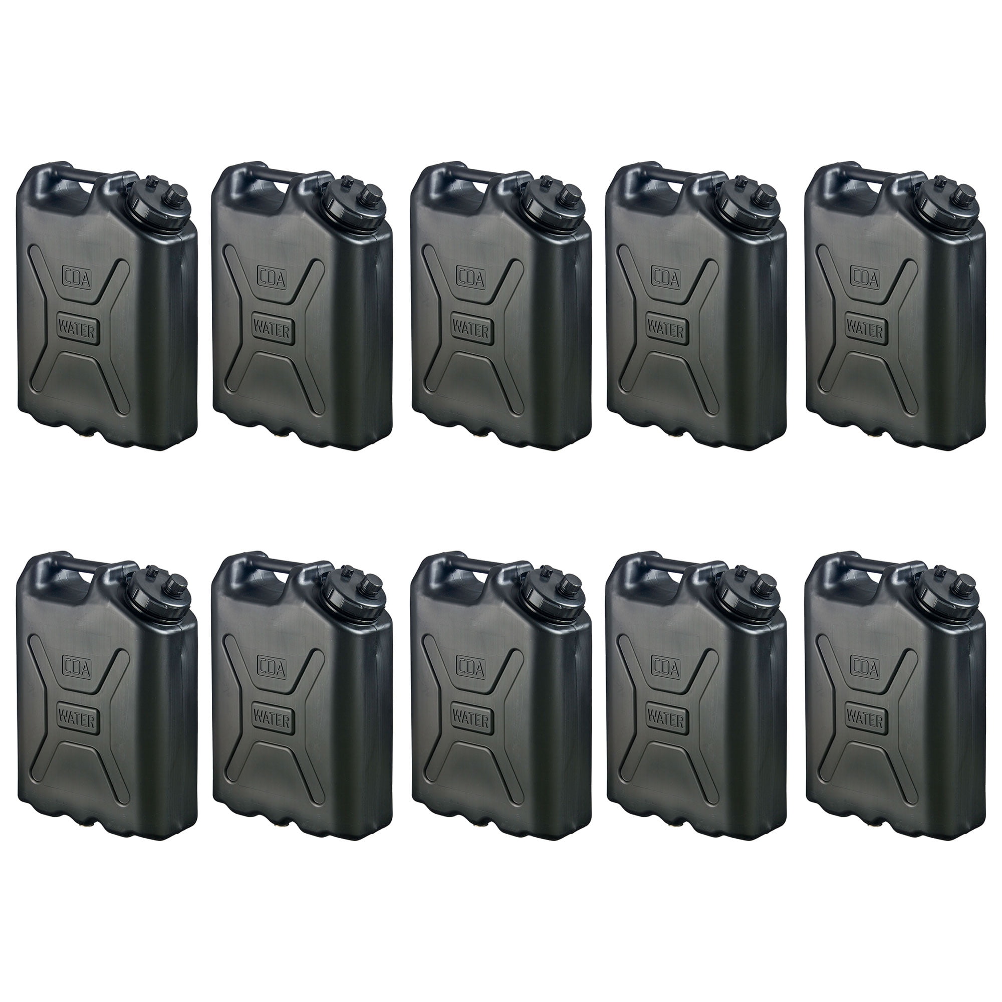 Scepter 5 Gallon Heavy Duty Military Style Water Container (10 Pack ...