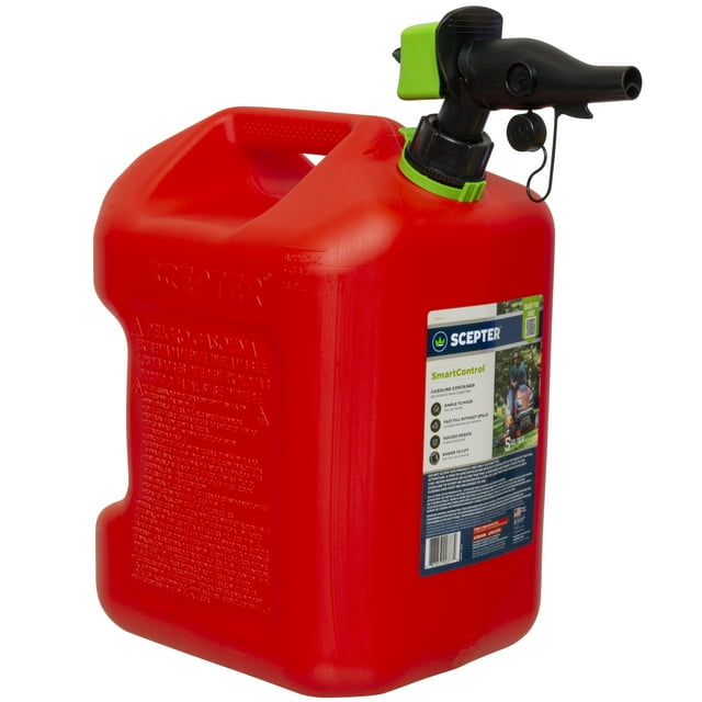Scepter 5 Gallon Smart Control Red Gas Can, Easy Pour, Fast Fills ...