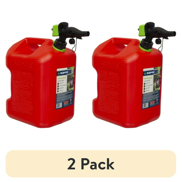 (2 pack) Scepter 5 Gallon Gas Can SmartControl Enhance Fuel Gasoline ...