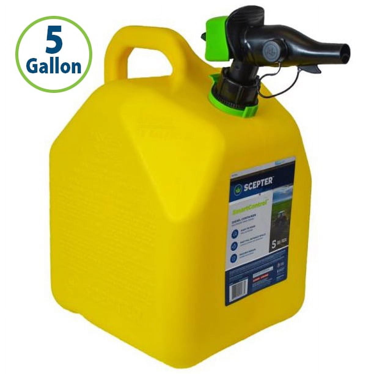 Scepter 5 Gallon SmartControl Diesel Can, FR1D501, Yellow - Walmart.com