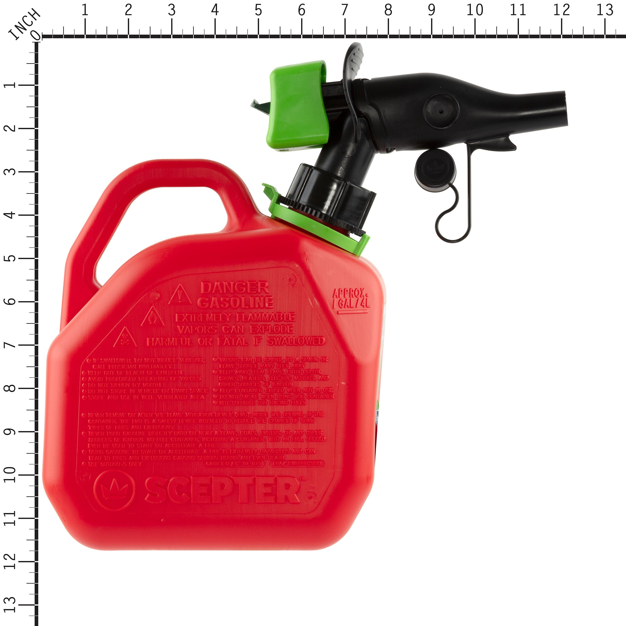 Scepter FR1G152 Smart Control Gas Can, 1 Gallon with Funnel - Walmart.com