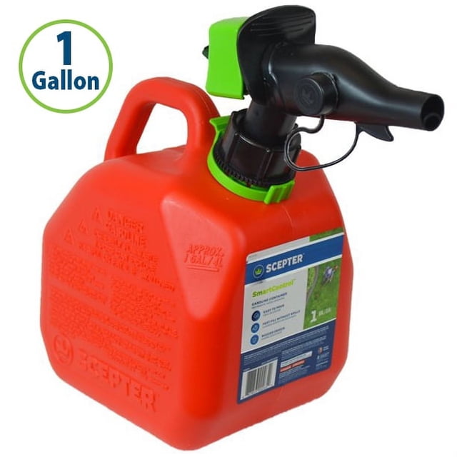 Scepter 1 Gallon SmartControl Gas Can, FR1G102, Red Fuel Container ...