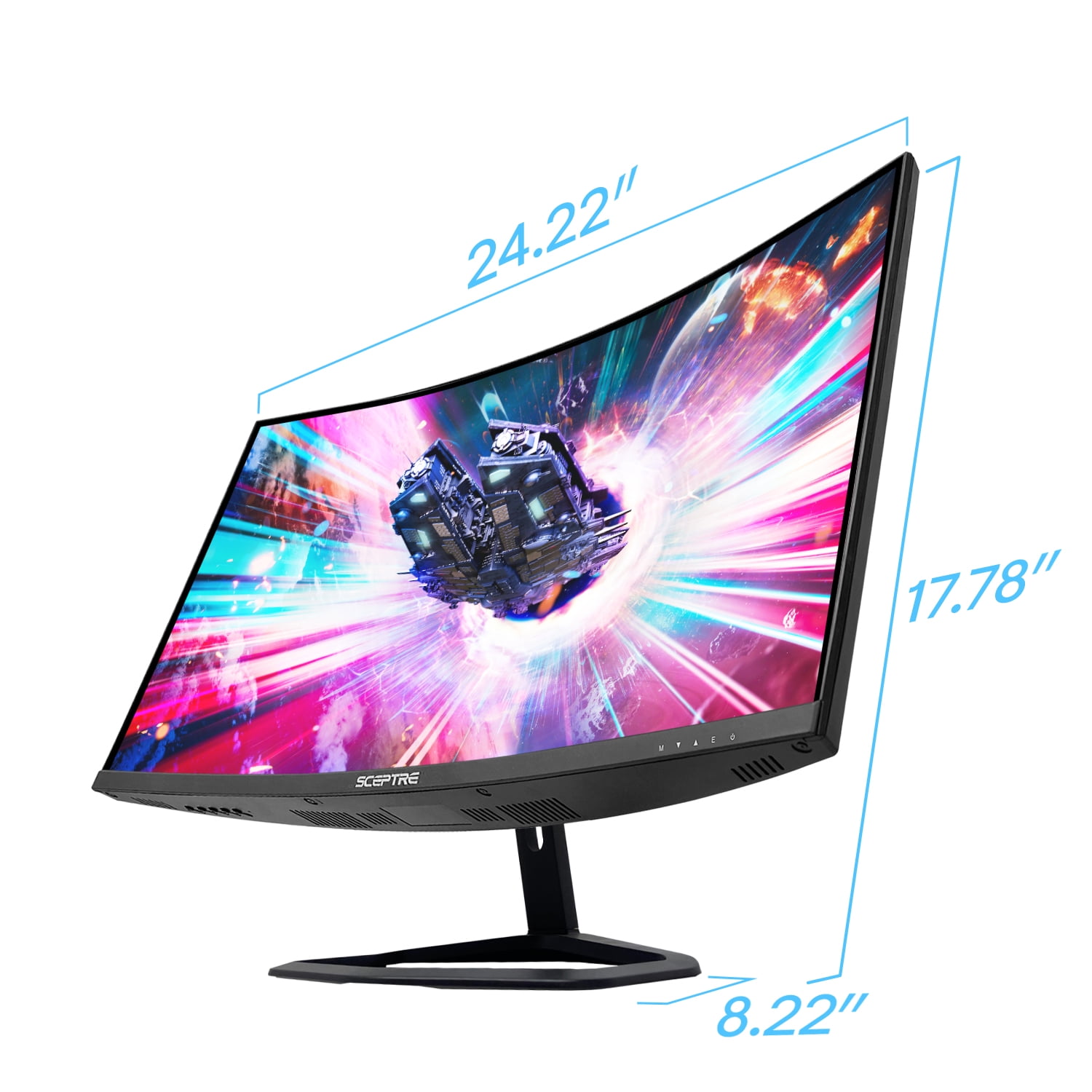 Sceptre 27-inch Curved Gaming Monitor, 240Hz, HDMI, 1ms, Built-in ...