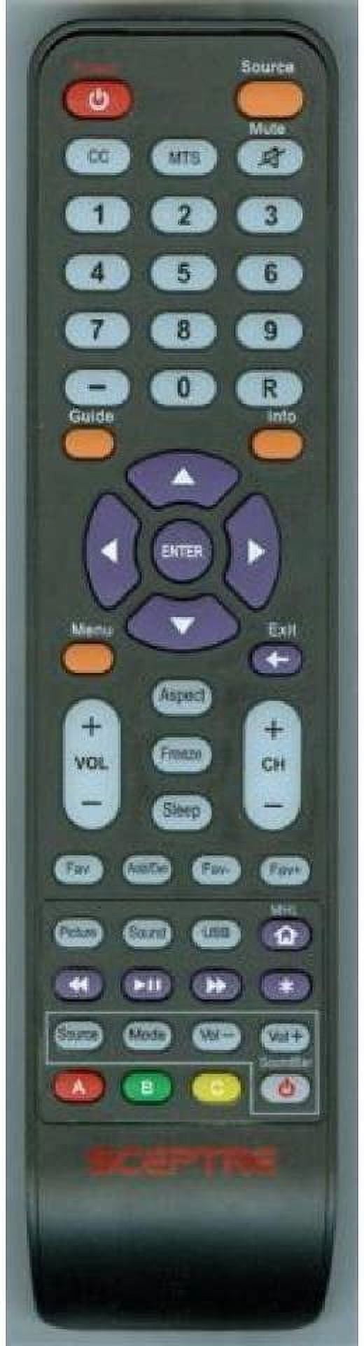 Sceptre TV Remote Control (142021270009C) U500-CV - Walmart.com