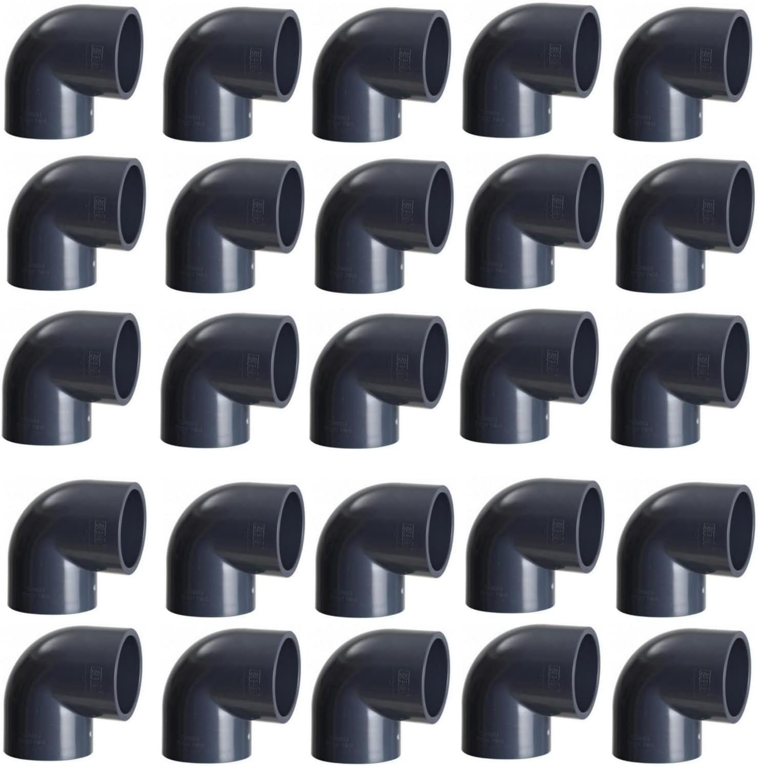 Sch 80 PVC 3/4 Inch 90 Degree Elbows, Pack of 25 - Walmart.com