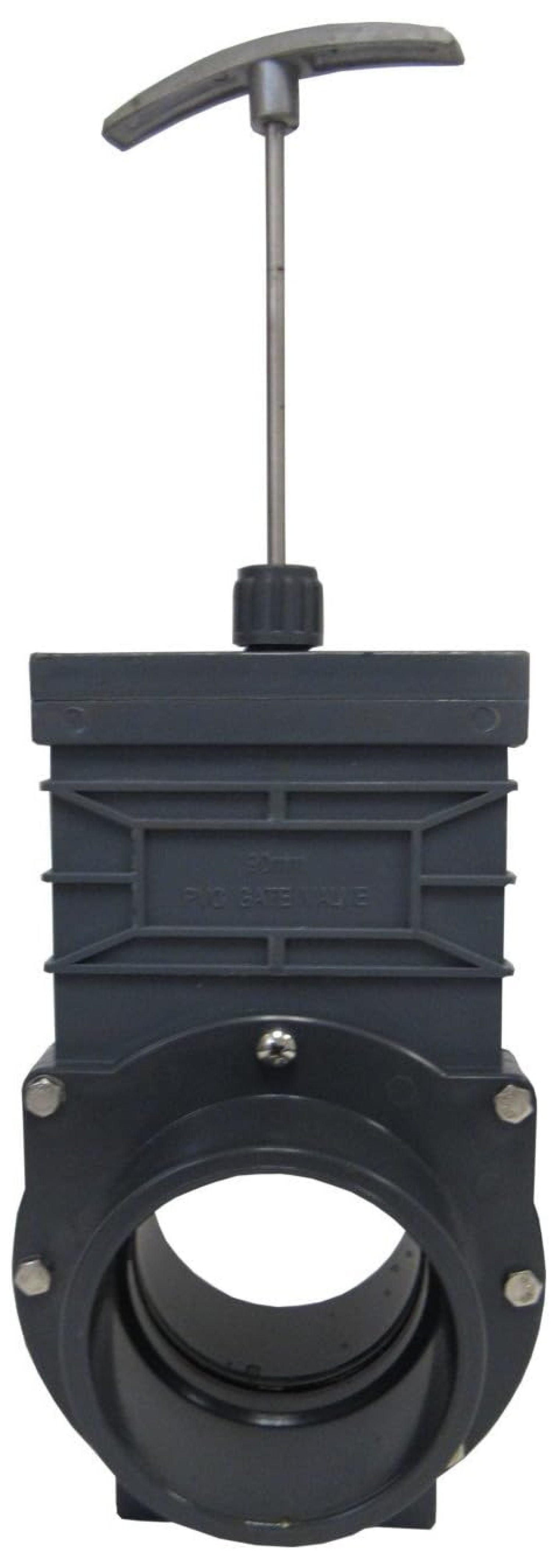 Sch 80 PVC 4 Inch Gate , Socket x Socket Connection, Handle, Stainless ...