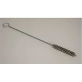 Tube and Pipe Brush, 6 in L Handle, 2 in L Brush, Silver, Wire, 8 in L ...