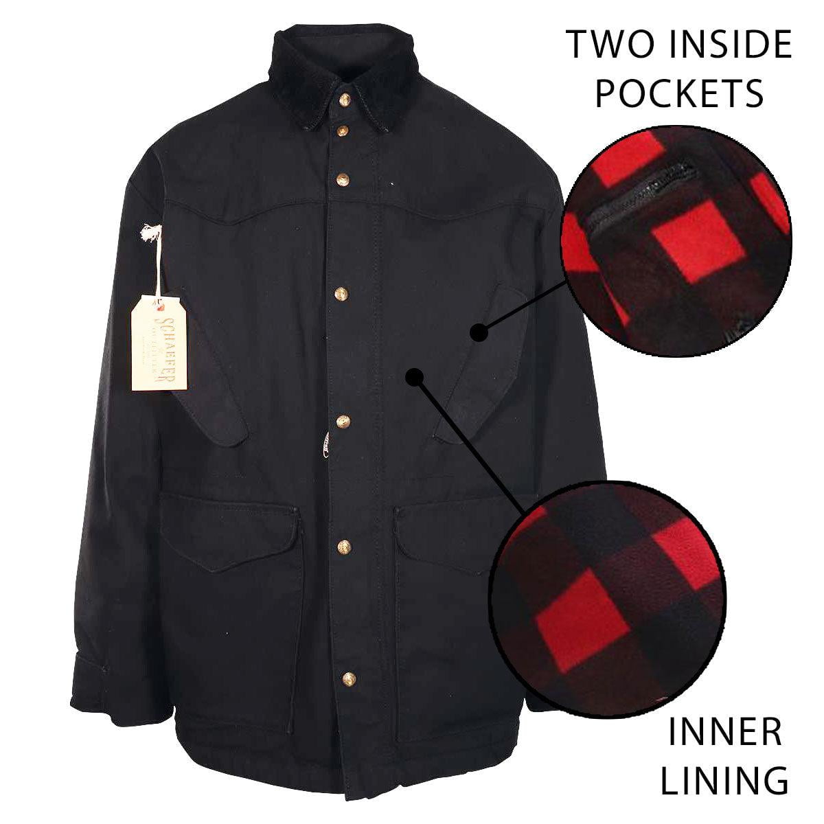 Schaefer Outfitter Men's Jacket Black Polar Drifter (S02) - Walmart.com