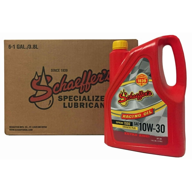 Schaeffer 709 Supreme 7000 Synthetic Plus Racing 10W-30 - 1 Gallon ...
