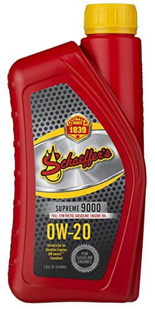 Schaeffer 9005 Supreme Full Synthetic Engine Oil, 0W-20 - Walmart ...
