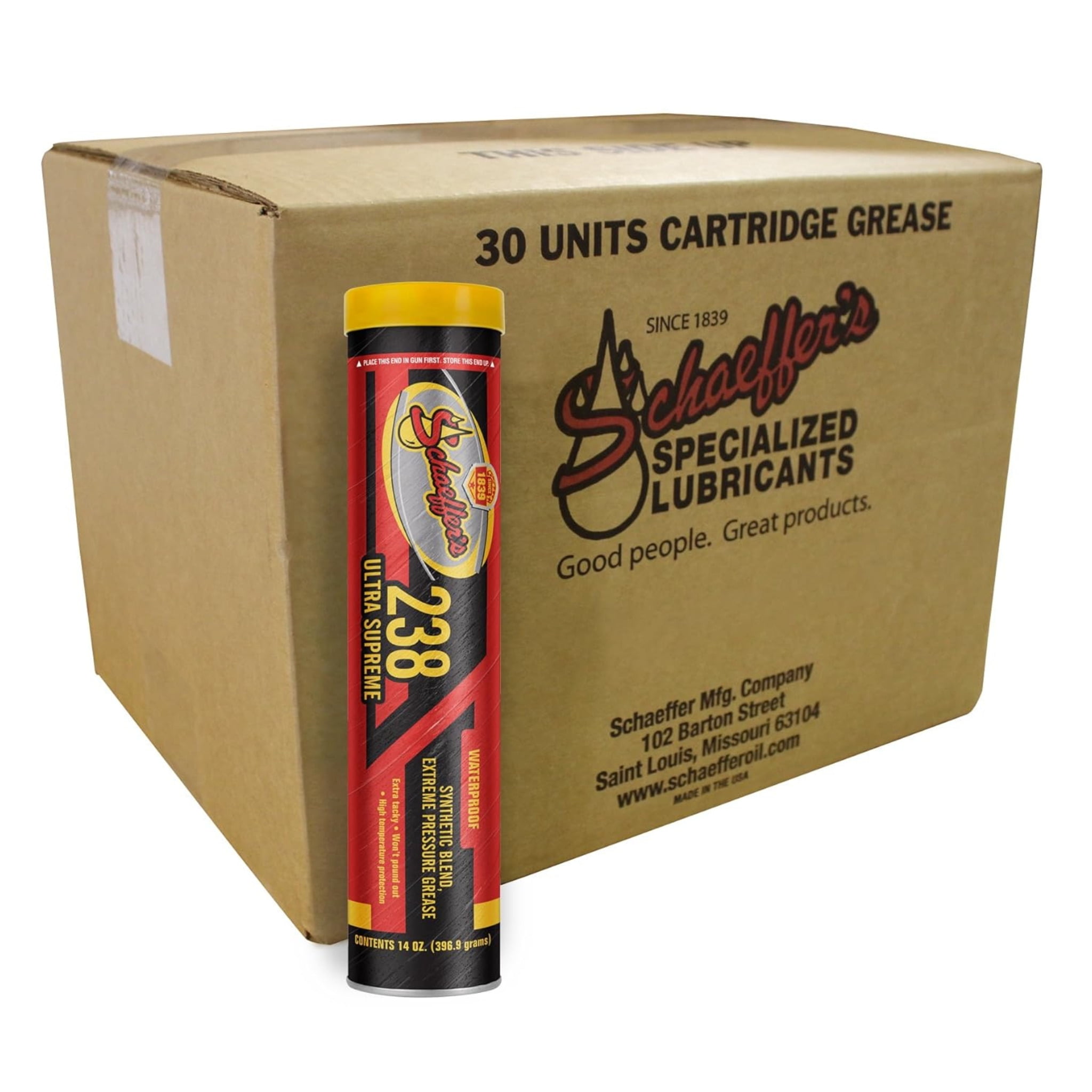 Schaeffers 238 Multi-Purpose Ultra Supreme 5% Moly Grease NLGI #1 | (30) 14oz Tubes - Walmart.com