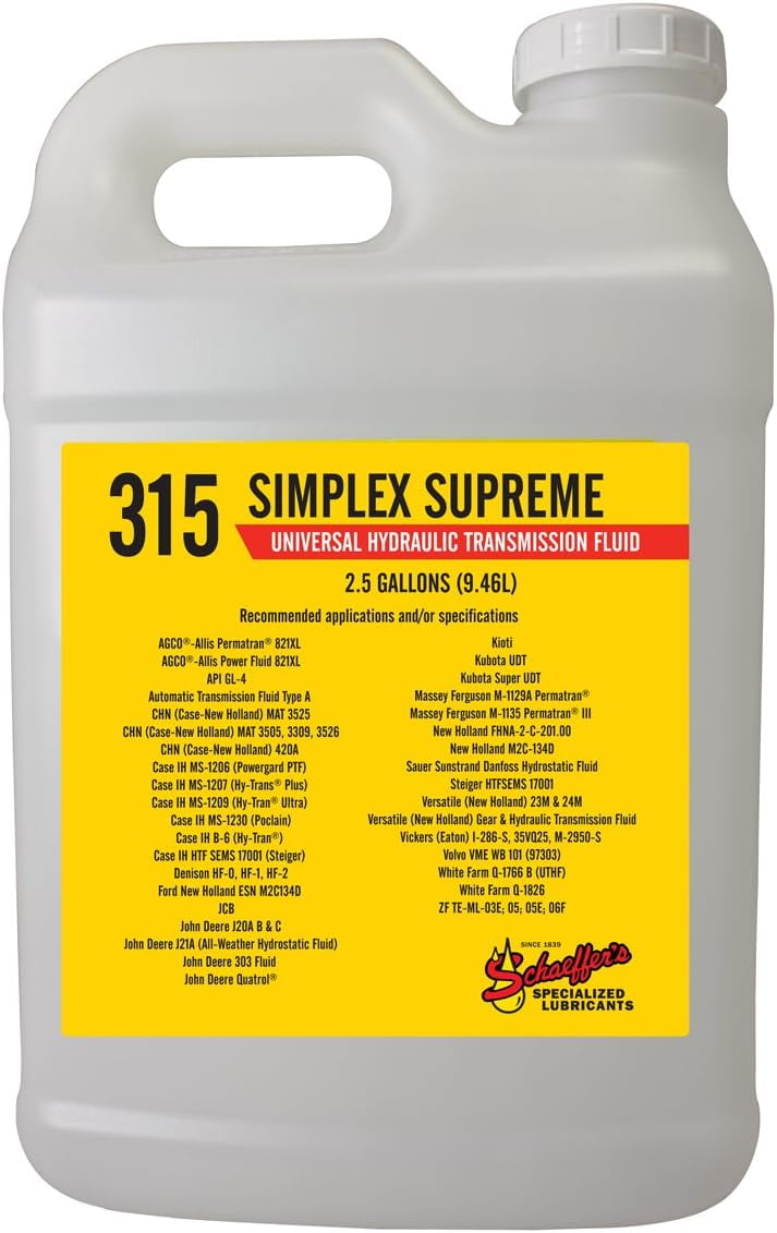 Schaeffer Manufacturing Co. 0315-003S Simplex Supreme Tractor Hydraulic ...