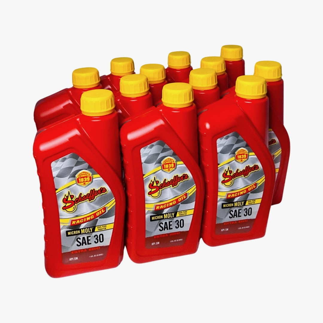 Schaeffer's 011030-012S - 12 Pack Micron Moly SAE 30 Extra Zinc Racing ...